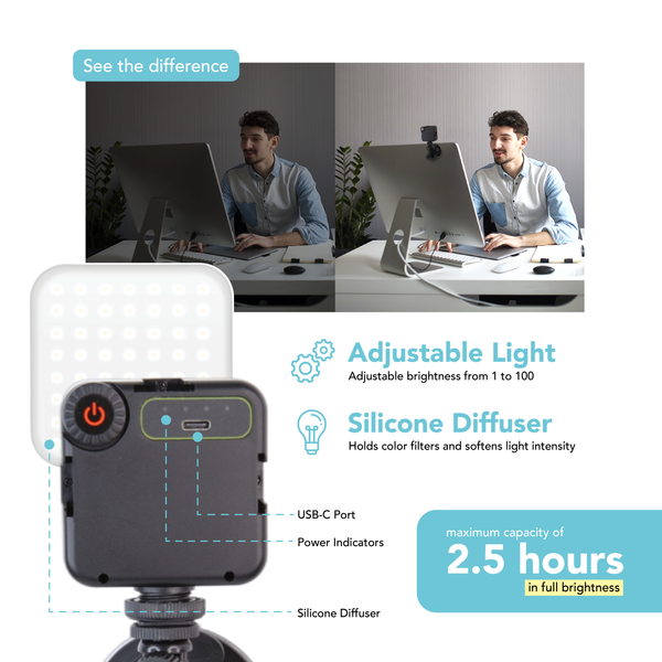 2100mAH Laptop LED Lighting Kit – Foto&Tech